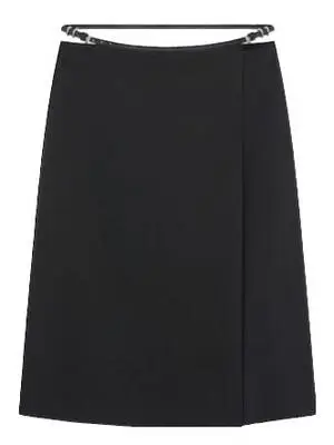 Givenchy Voyou Wrap Skirt - Black