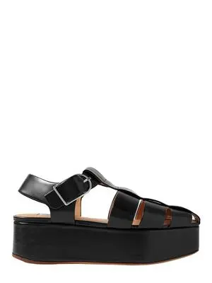 Gabriela Hearst Platform Sandals - Black