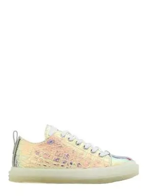GIUSEPPE ZANOTTI Crocodile Low-top Sneakers - Nude