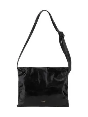 JIL SANDER Logo Small Shoulder Bag - Black