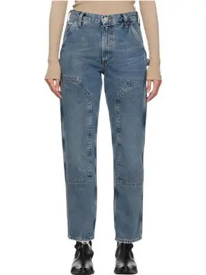 AGOLDE Rami High-rise Straight-leg Jeans - Blue
