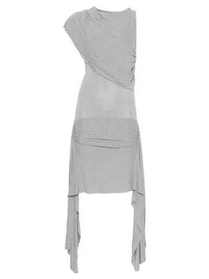 Gimaguas Annika Draped Midi Dress - Grey