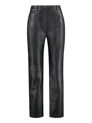Stella McCartney Alter Mat Faux Leather Trousers - Black