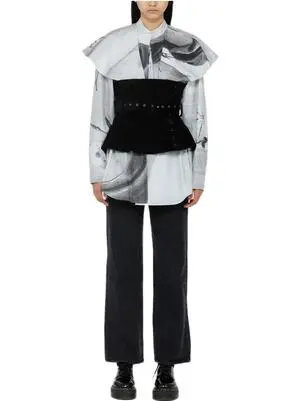 KIMHEKIM Logo Print Shirt - Black