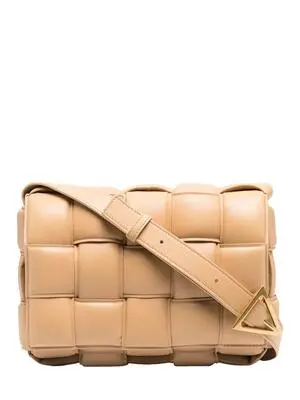 Bottega Veneta Bottega Veneta Padded Cassette Shoulder Bag Almond-colored