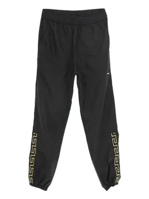 Versace Logo Printed Track Pants - Black