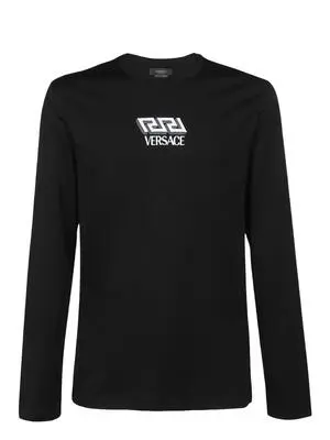 Versace Logo-print T-shirt - Black