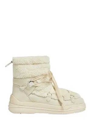 Moncler Lace-up Snow Boots - White