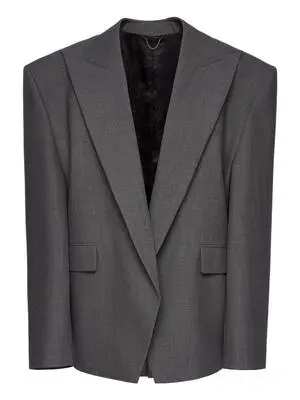 Magda Butrym Oversized Tuxedo Blazer - Grey