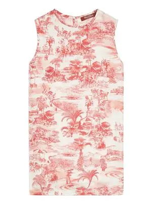 Max Mara Eresia All-over Printed Top - Red
