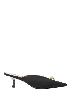 GIUSEPPE ZANOTTI Embellished Pointed Toe Heeled Mules - Black