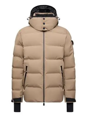 Moncler Moncler Grenoble Montgetech Hooded Down Ski Jacket Light Beige