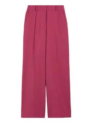 Max Mara High Waist Straight Leg Trousers - Pink