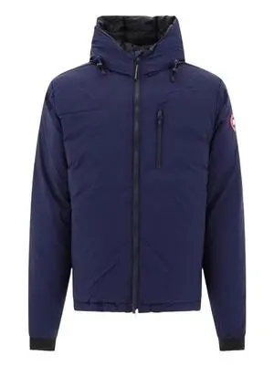 Canada Goose Lodge Hooded Down Jacket - Atlantic Navy Blue