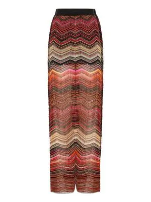 Missoni Palazzo Chevron Sequined Trousers - Multi-color