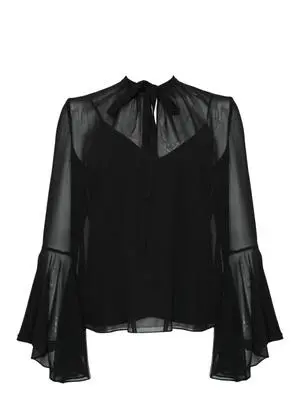 Max Mara Cuba Bow-detail Blouse - Black