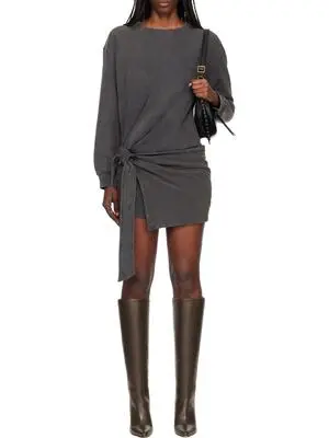 Isabel Marant Étoile Zae Fleece Mini Dress - Black