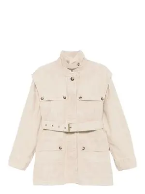 Isabel Marant Étoile Belted Flap-pocket Jacket - Nude