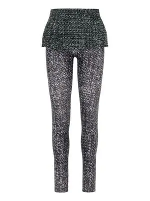DIESEL® Miniskirt Layered Leggings - Grey
