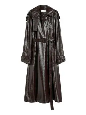 Sportmax Belted Long Coat - Brown
