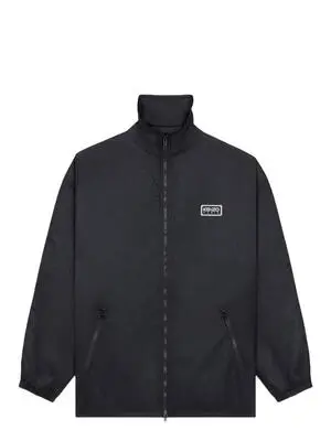 Kenzo Zipped Track Jacket With Contrast Stripes - Black
