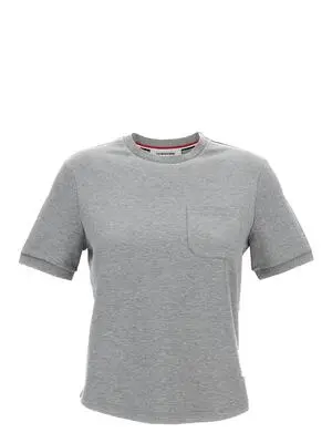 Thom Browne Thom Browne Milano Pocket Crewneck T-Shirt Light Gray