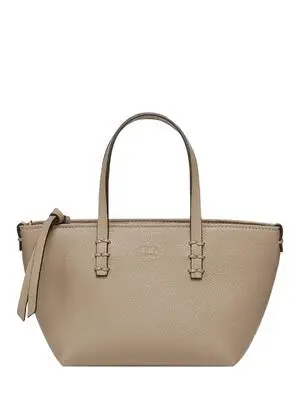 Fendi Mini Roll Logo Debossed Tote Bag - Dove-grey
