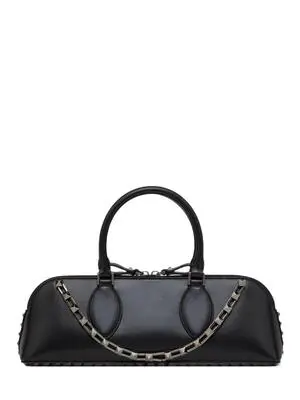 Valentino Garavani Valentino Garavani Rockstud East-West Zip-Up Tote Bag Black