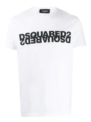 Dsquared2 Logo Printed T-shirt - White