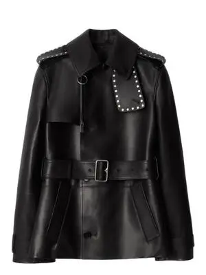BURBERRY Burberry Belted Collared Trench Jacket