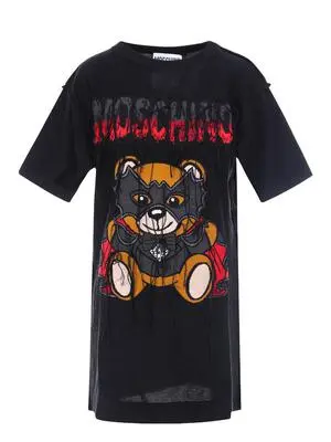 Moschino Teddy Bear T-shirt Dress - Black