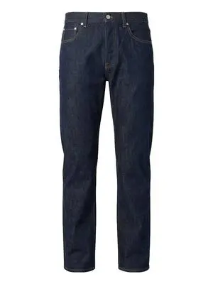 Gucci Gg Embossed Denim Pants - Dark Blue