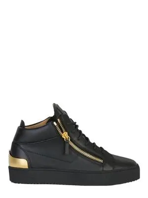 GIUSEPPE ZANOTTI High-top Skate Sneakers With Zip Detail - Black