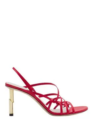 LANVIN 70mm Leather Sandals - Red