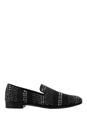 GIUSEPPE ZANOTTI Embellished Loafers - Black