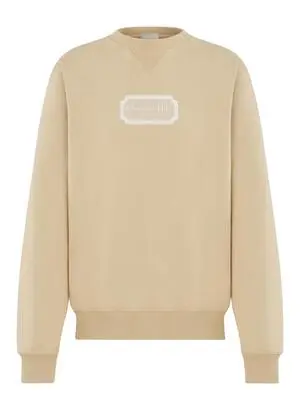 Dior Logo Patch Crewneck Sweater - Nude