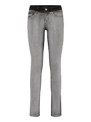 Philipp Plein Logo Detail Jeans - Gray