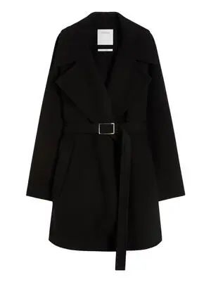 Sportmax Belted Coat - Black