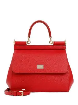 Dolce & Gabbana Medium Sicily Handbag - Red