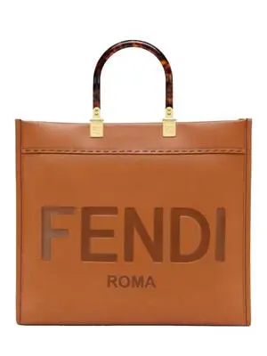 Fendi Sunshine Tote Bag - Brown