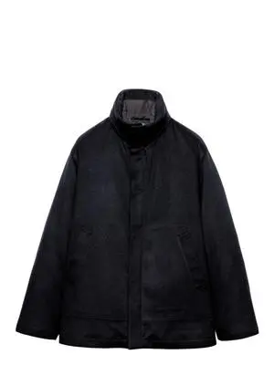 Prada Midweight Down Jacket - Navy Blue