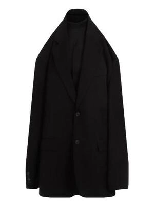 Balenciaga Suspended Tailored Dress - Black