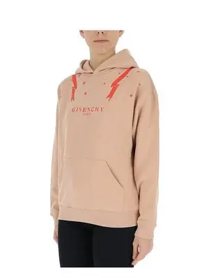 Givenchy Logo Printed Hoodie - Nude