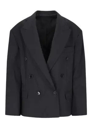 Isabel Marant Étoile Double-breasted Tailored Blazer - Black