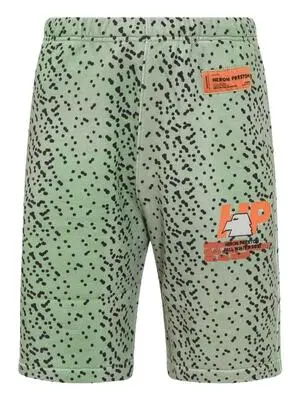 Heron Preston Logo Patch Printed Shorts - Gray