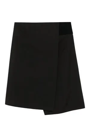 ALAÏA Alaïa Touch-Strap Wrap Midi Skirt