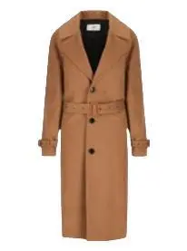 Celine Coat In Camel Cloth - Brown