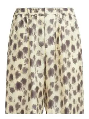 Marni Crayon Leopard Printed Bermuda Shorts - Lighttopaz