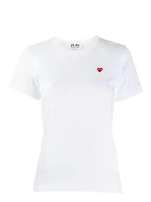 Play Comme Des Garcon Heart T-shirt - White