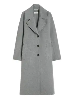 Max Mara Max Mara Zoe Single-Breasted Coat Medium Gray